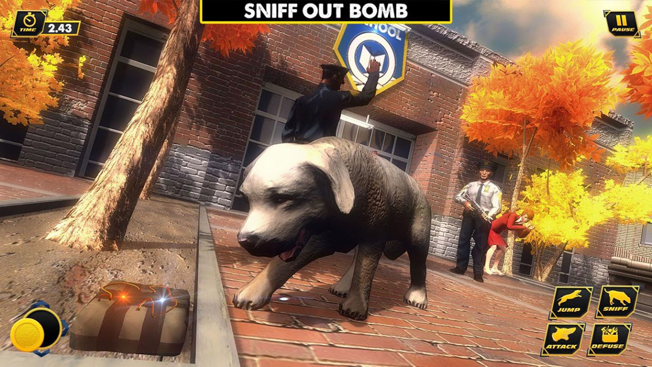 Police Car & Duty Dog Chase Crime City Criminal Attack 3D: Cops Vs ...