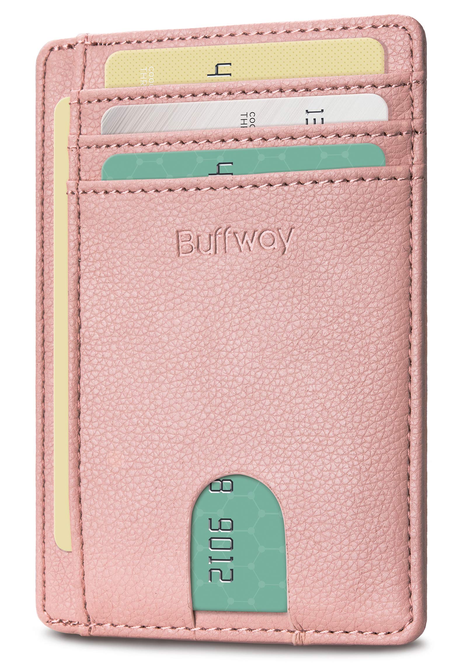 Snapklik.com : Buffway Slim Minimalist Front Pocket RFID Blocking ...