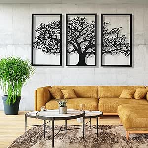 Amazon.de: Wanddeko, Wandbild aus Holz, Home Wall Art Dekoration 3D, Moderne Bilder für Zuhause ...