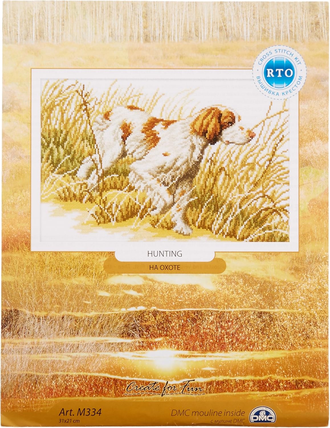 Amazon.com: RTO Hunting Counted Cross Stitch Kit, 12-1/4 by 8-1/4-Inch