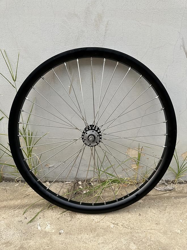 Amazon.com : AUTES 26 inch Double Wall Rim 680g Front Heavy Duty Wheel ...