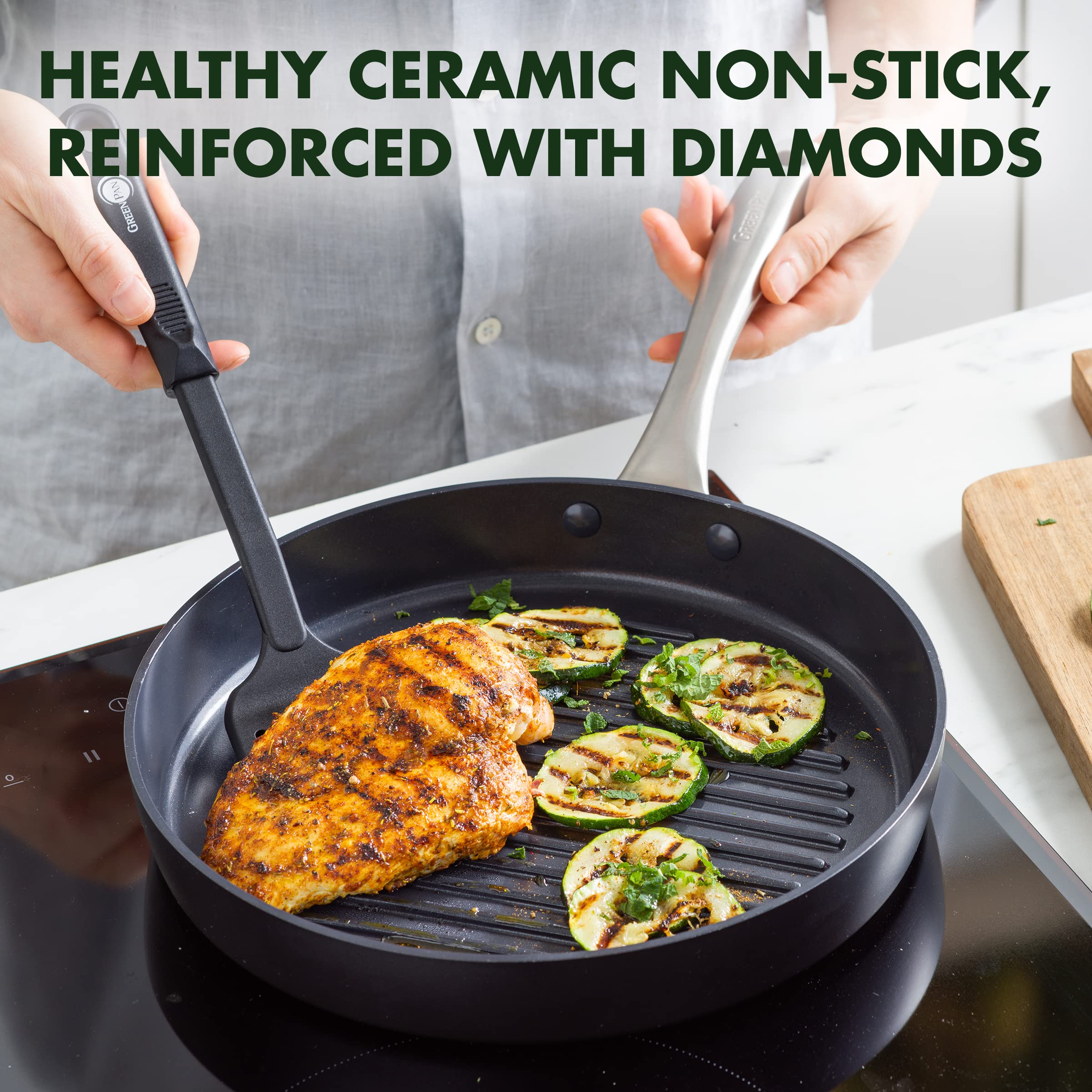 Snapklik.com : GreenPan Lima Midnight Hard Anodized Healthy Ceramic ...
