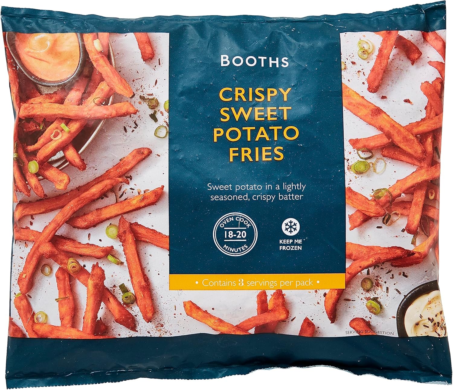 Booths Frozen Crispy Sweet Potato Fries, 500g : Amazon.co.uk: Grocery
