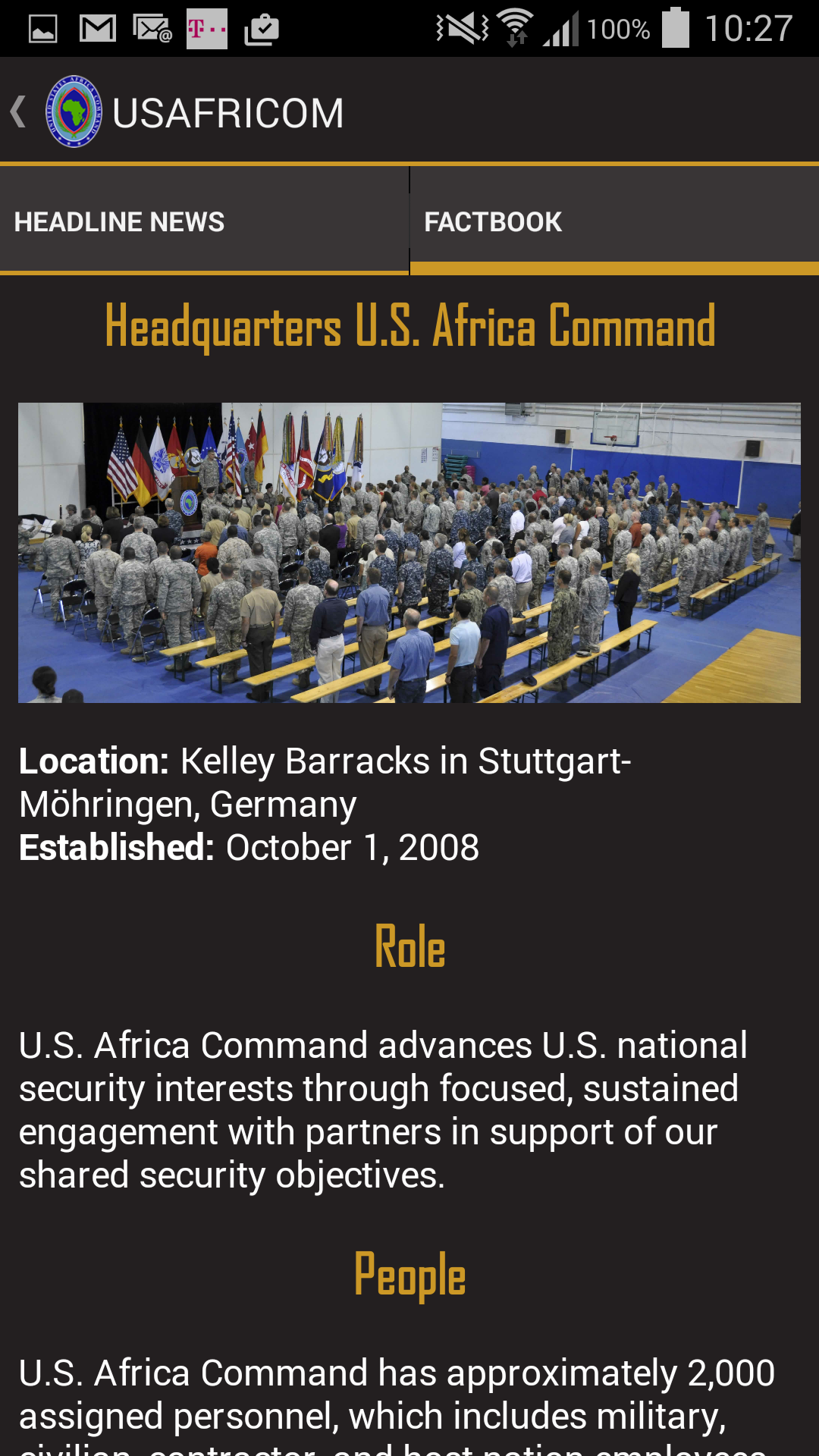 AFRICOM Fact App - App on Amazon Appstore