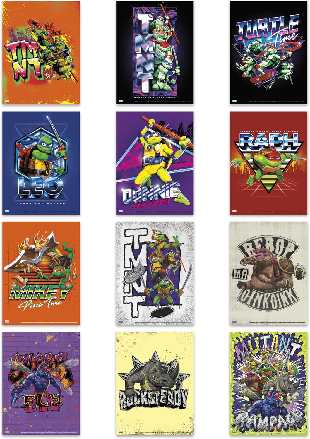Amazon.com: Teenage Mutant Ninja Turtles: Mutant Mayhem Poster Book ...