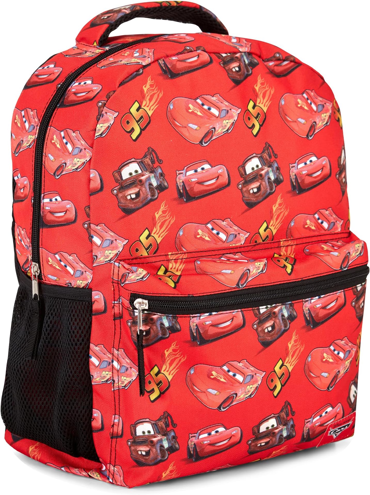 Amazon.com: Disney Cars Boys Cars Lightning McQueen Backpack, One Size ...
