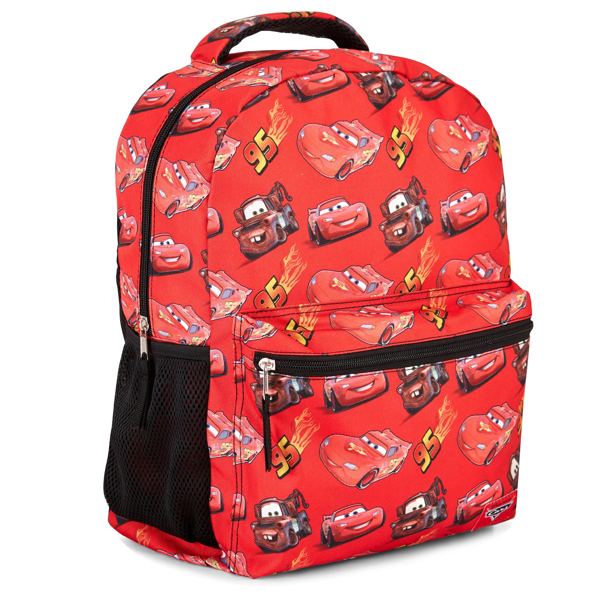 Amazon.com | Disney Cars Lightning McQueen Allover Backpack - Lightning ...