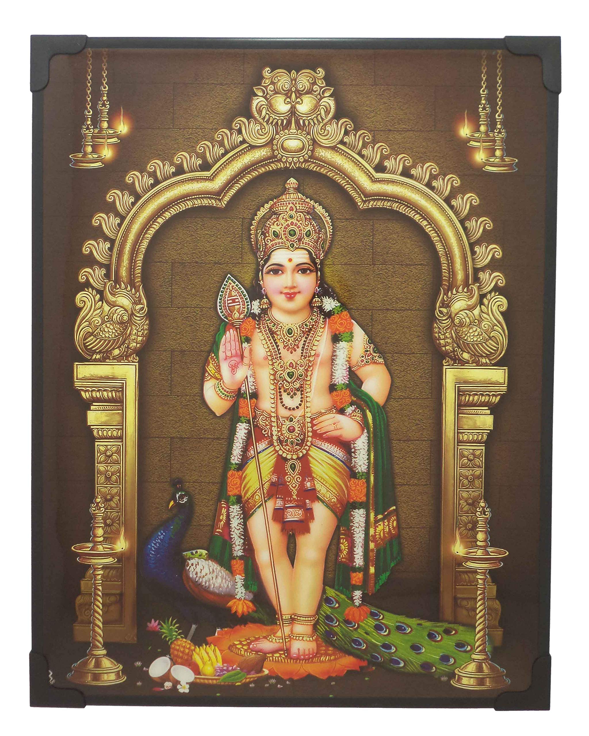 Lord Murugan Photo Beading Frame 29 Cm X 22 5 | Desertcart INDIA