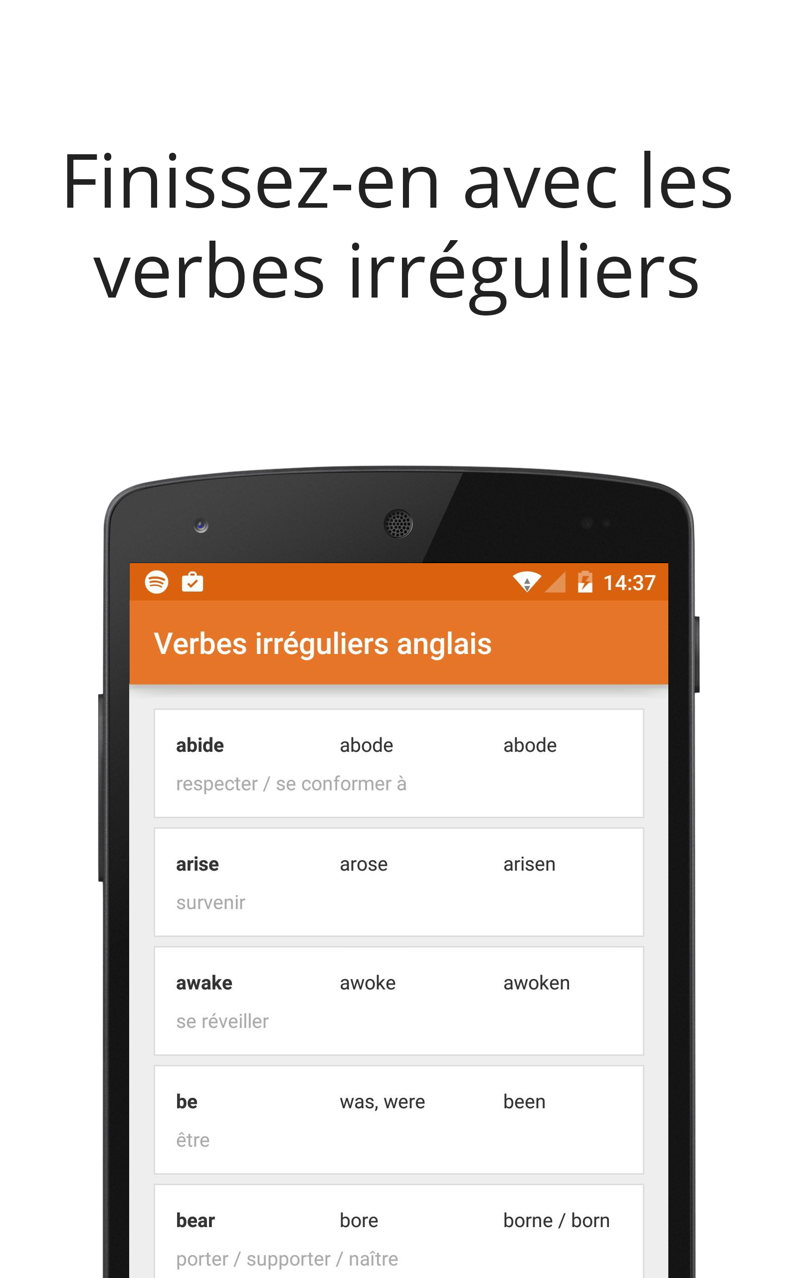 English Irregular Verbs - App on Amazon Appstore