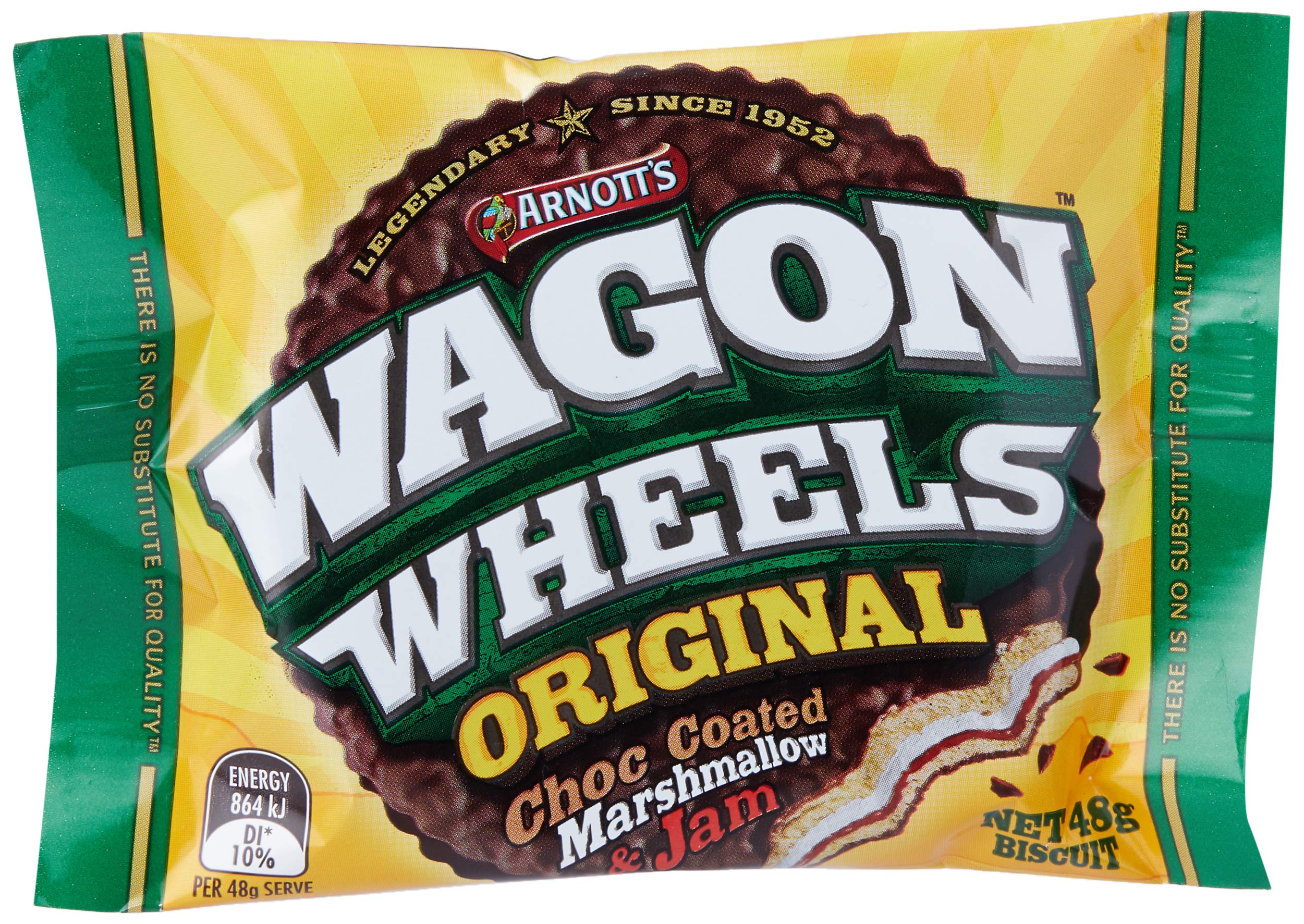 Arnott's Wagon Wheels Original Chocolate Biscuits, 16 x 48 Grams ...