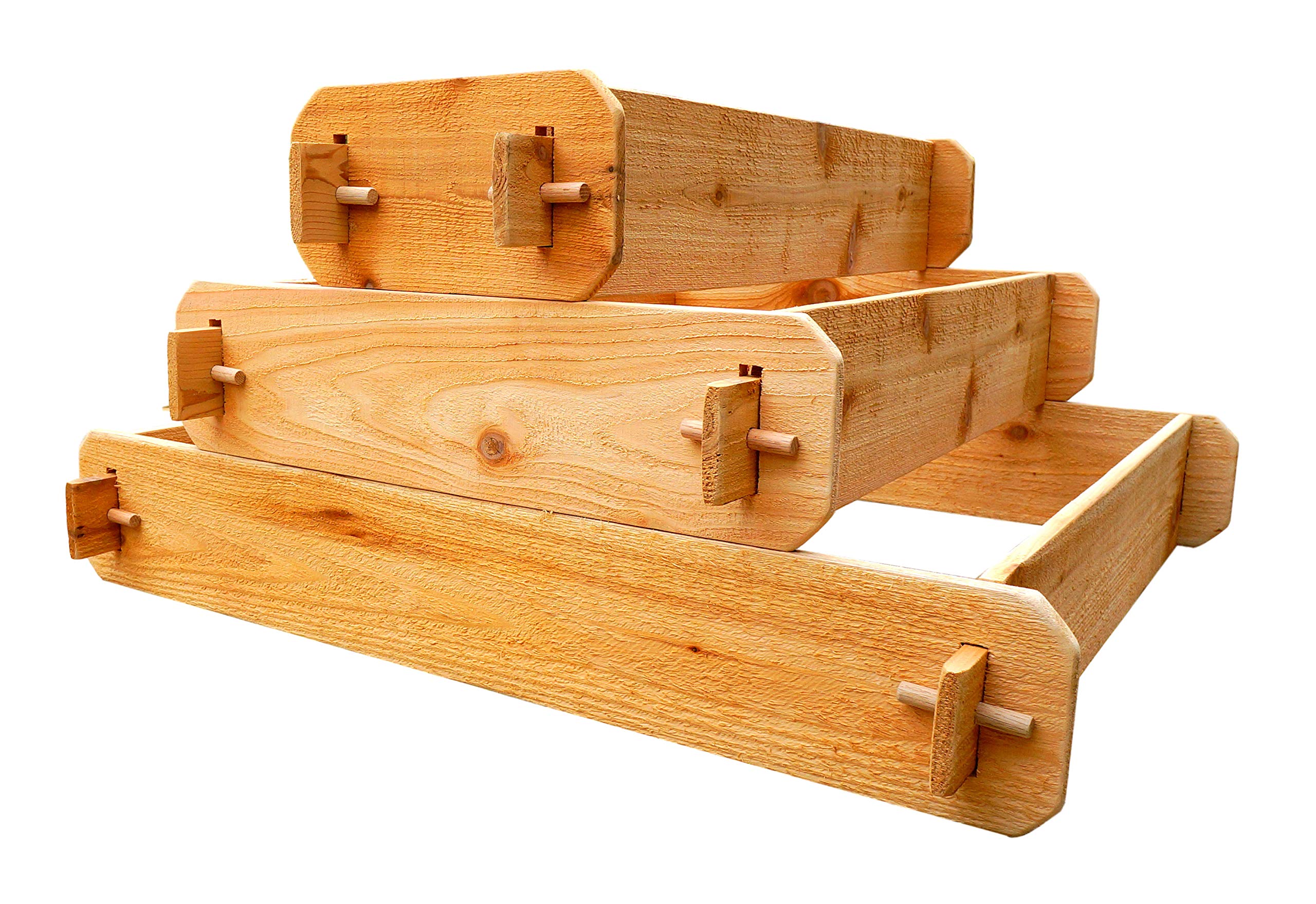 Amazon.com: Timberlane Gardens Raised Bed Kit 3 Tiered Pyramid (1x3 2x3 ...