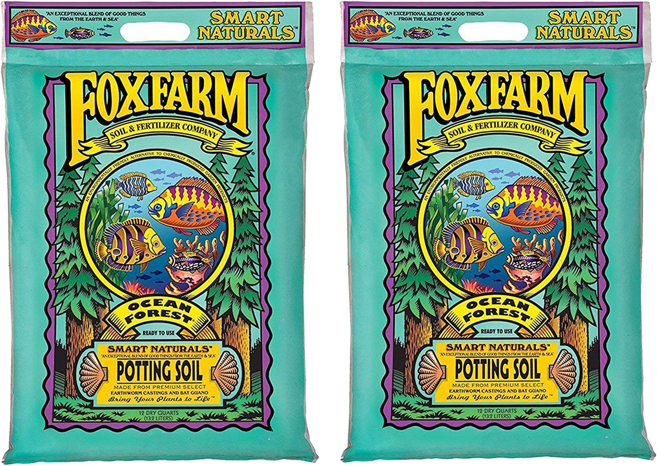 Amazon.com : FoxFarm Ocean Forest Potting Soil, 1.5 cu ft, brown/a ...