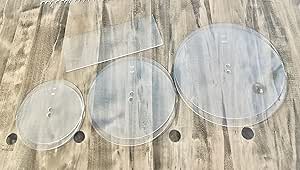 Amazon.com: Durable Food Grade Round Clear Acrylic Cake Disc Essentials ...