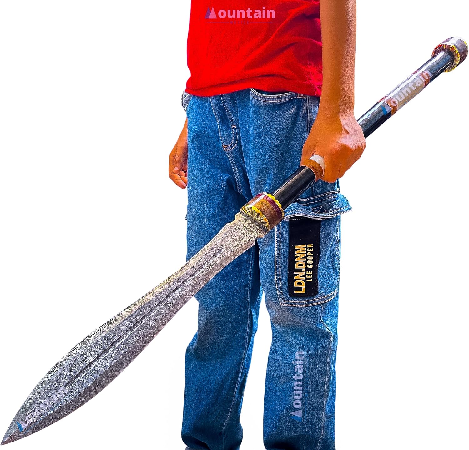 Amazon.com: Mettleive | 36” Viking Damascus Steel Spear Head Hunting ...