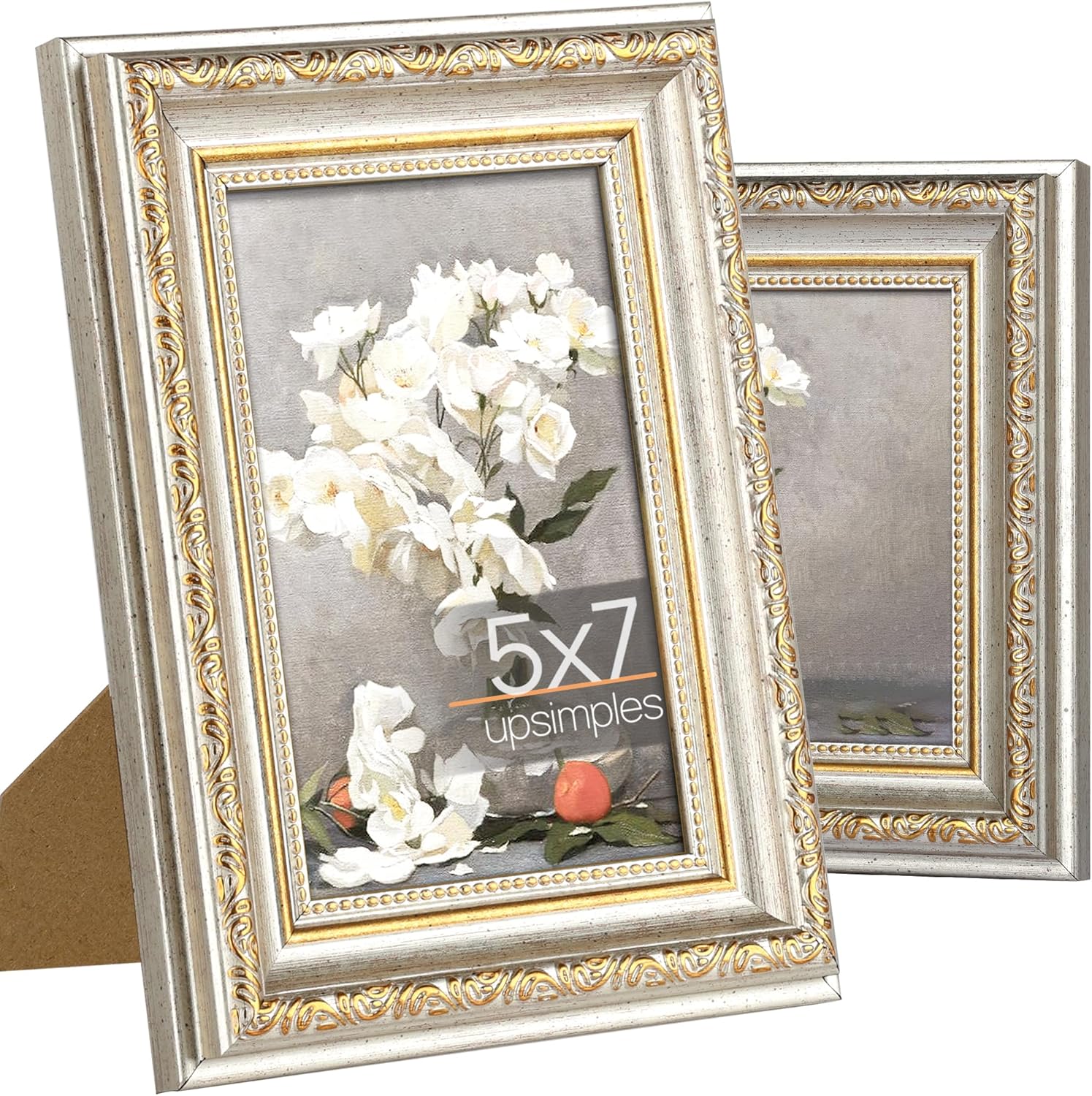 Amazon.com - upsimples 5x7 Picture Frame with Real Glass, Ornate ...