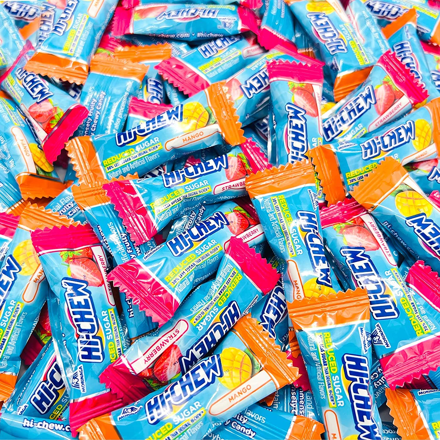 Snapklik.com : Hi Chew Reduced Sugar, 30% Less Sugar, Mango, Strawberry ...