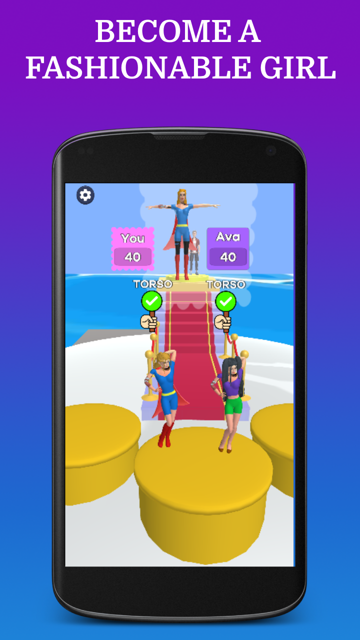 Build A Beauty Queen Run Race Catwalk Fashion Challenge: Doll Dress Up ...