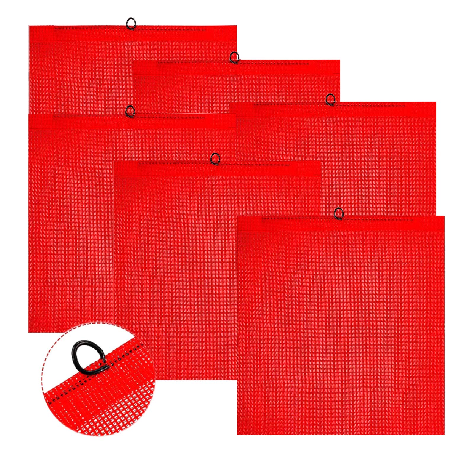 Snapklik.com : 6 Pcs Trailer Safety Flag For Trucks Warning Flag