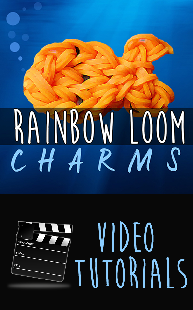 Rainbow Loom Video Tutorials: Charms Series - Top Rubber Band Designs ...
