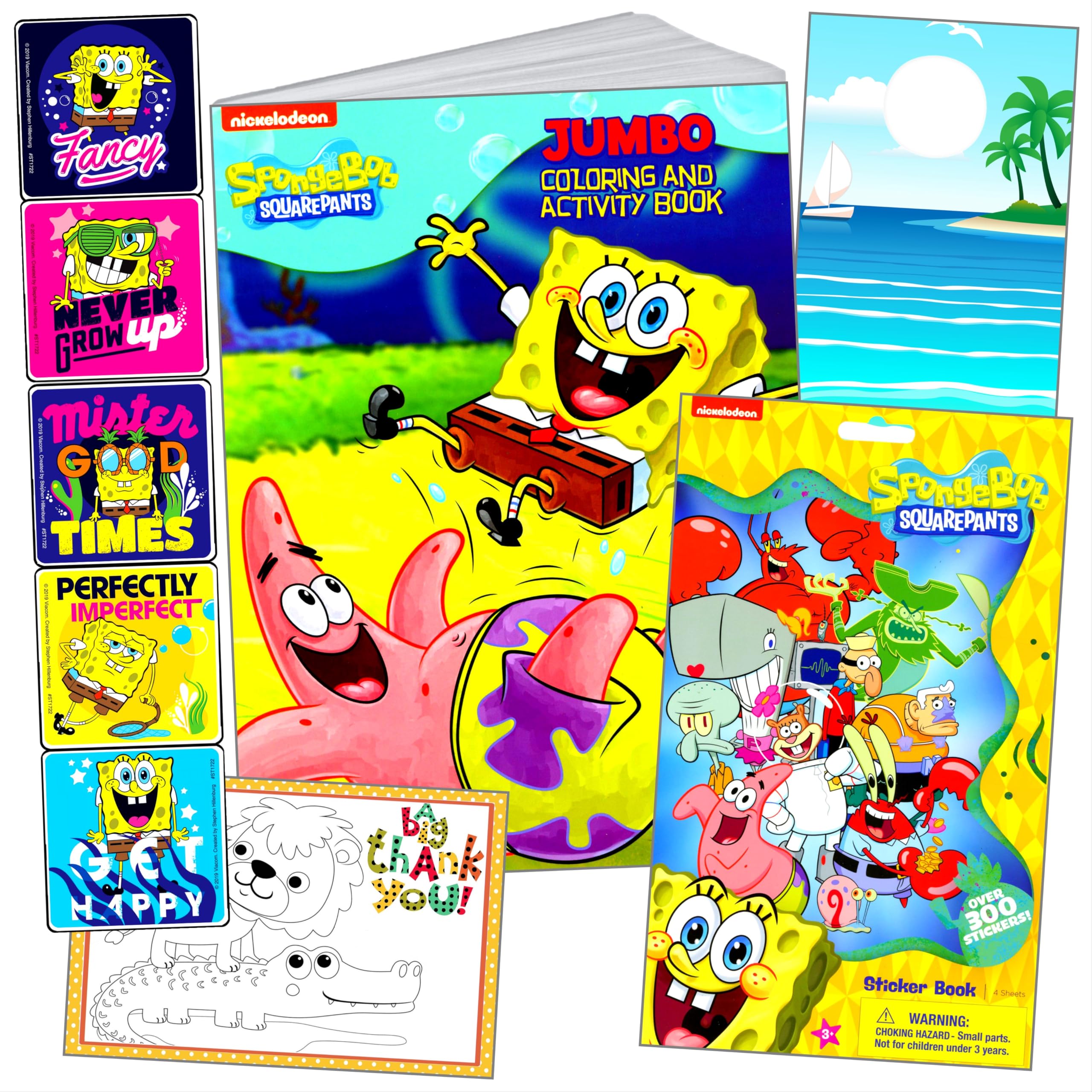 Snapklik.com : Bendon Spongebob Squarepants Coloring And Stickers ...