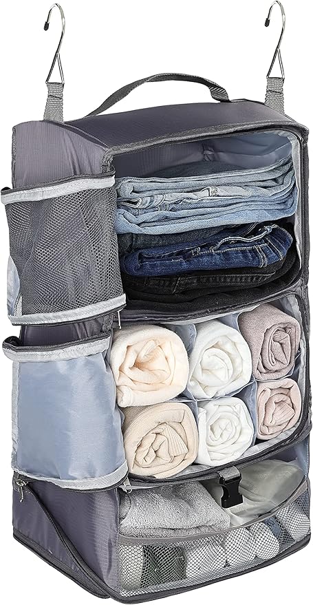 ELEZAY Hanging Packing Cubes Transformable Garment Closet Organizers ...