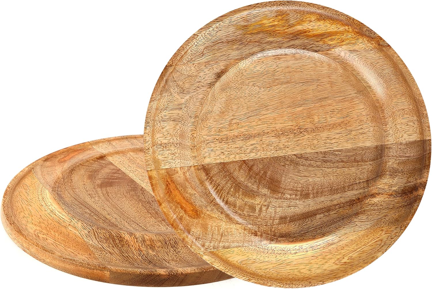 Amazon.com | CLEENTABLE Brown Wood Charger Set - 13 Inch, Pack of 2 ...