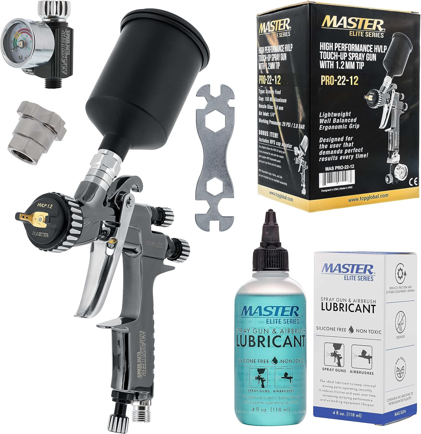 Amazon.com: Master Elite High-Performance PRO-22 Series HVLP Touch Up ...