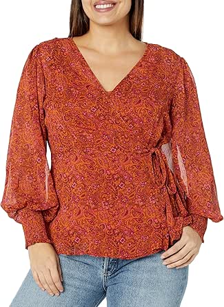 City Chic Women's Plus Size Top Alexis PRT at Amazon Women’s Clothing store