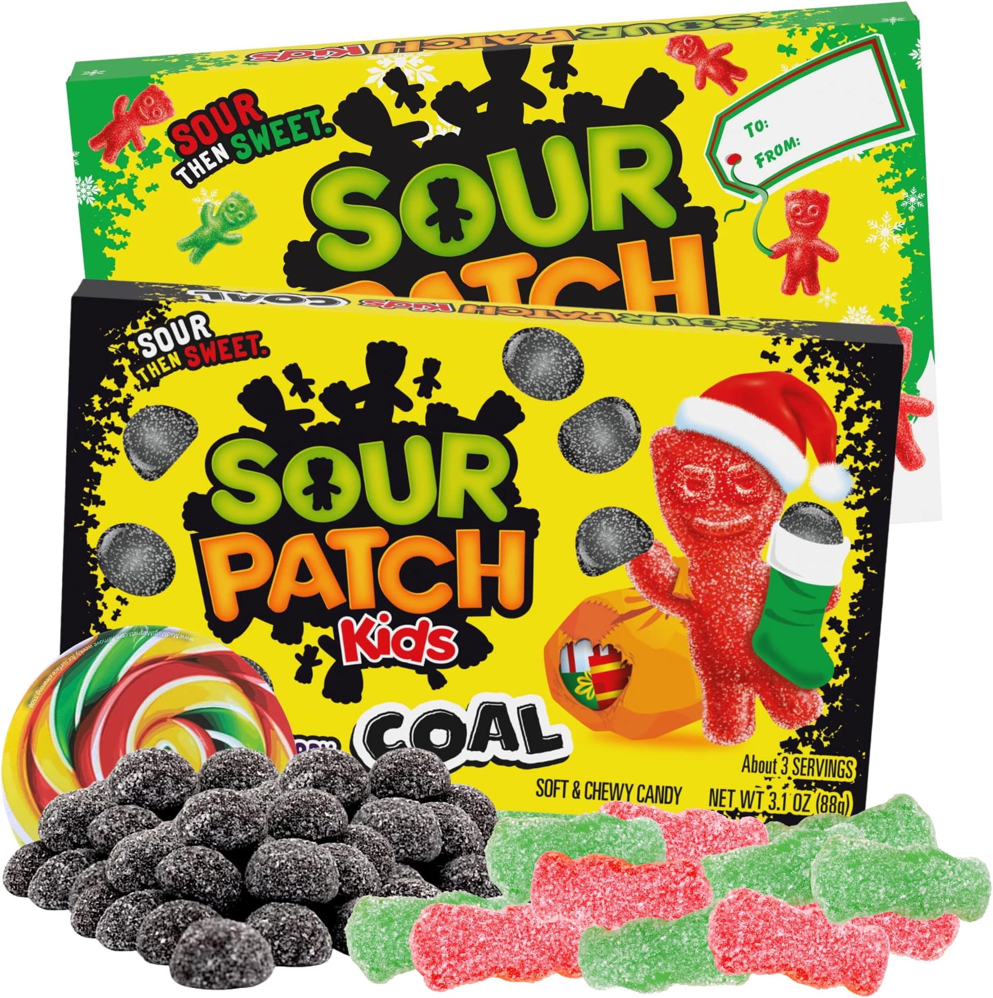Amazon.com : Sour Patch Kids Sour Hearts - Black Raspberry - Valentine ...
