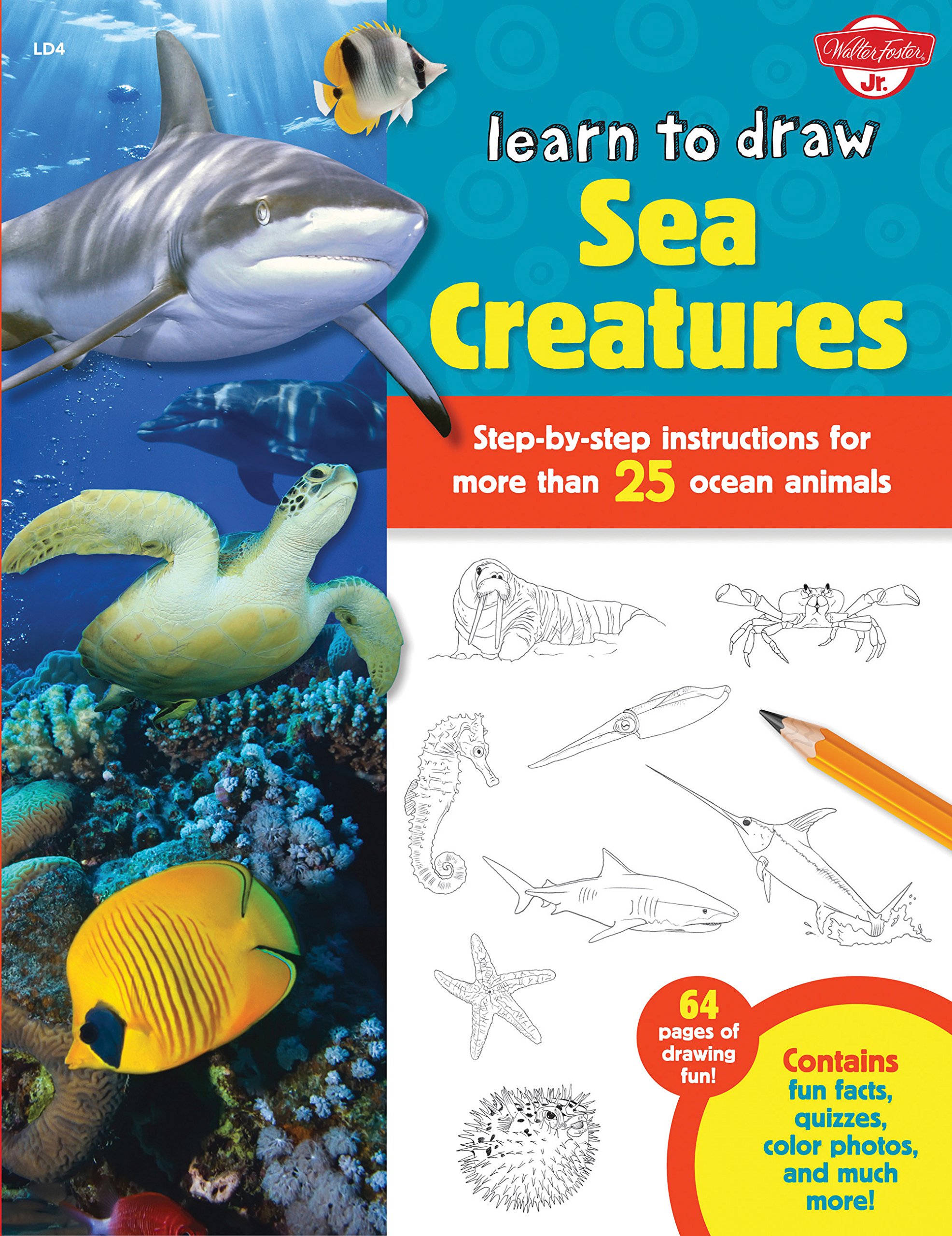 Amazon | Learn to Draw Sea Creatures: Step-by-step instructions for ...