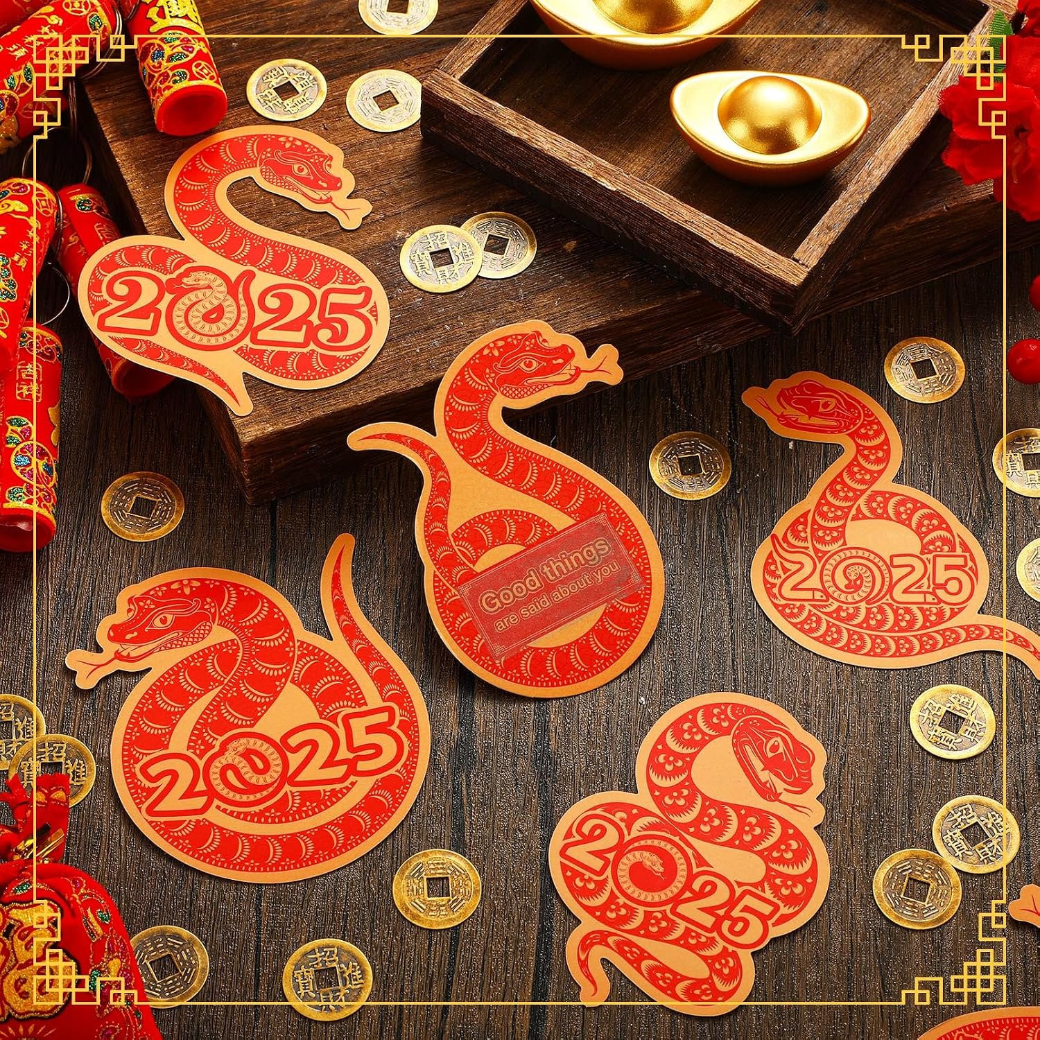 100 Pcs Chinese New Year Scratch Off Cards 2025 Year Chile | Ubuy