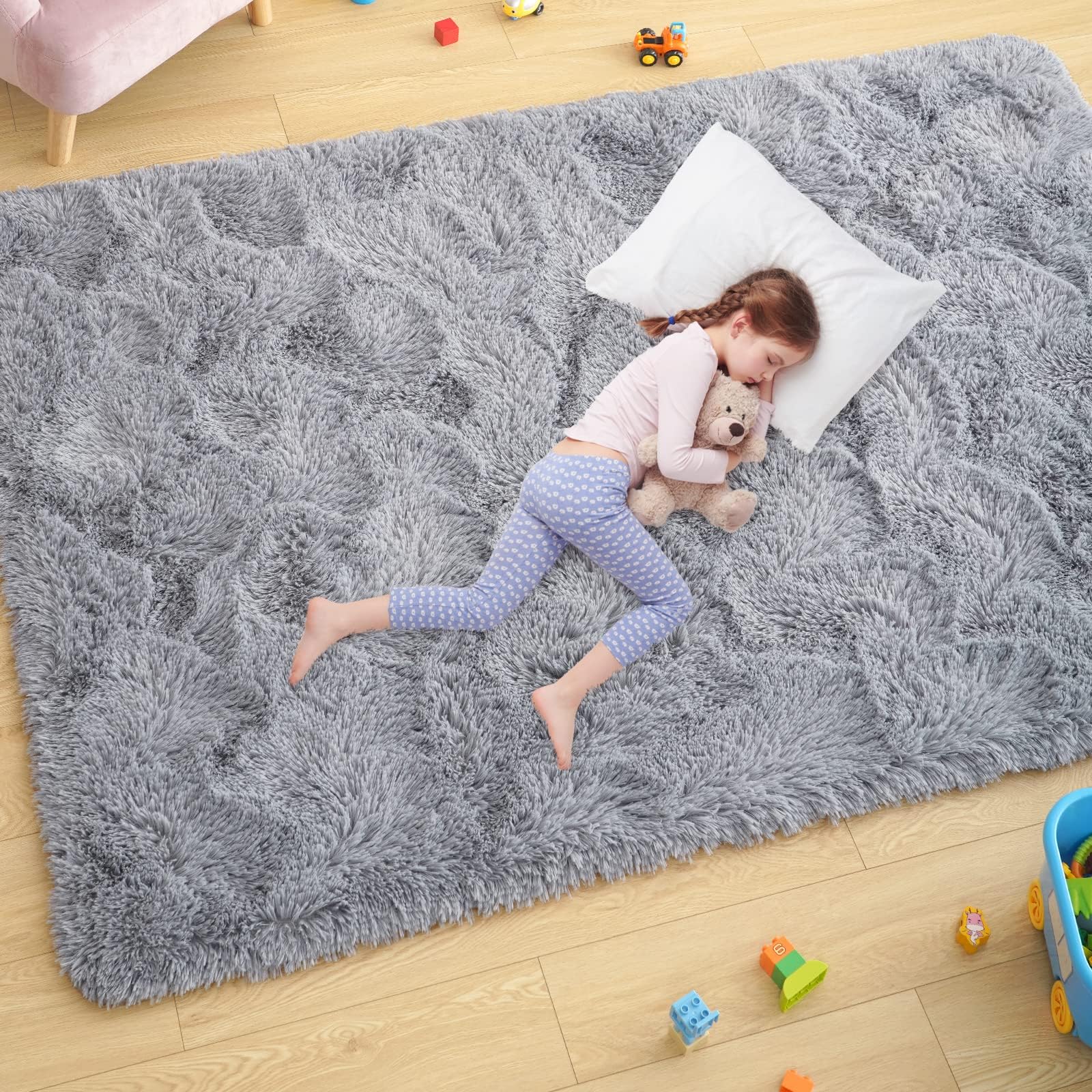 Amazon.com: Ultra Soft Fluffy Rugs for Bedroom 4x6 Feet, Shag Area Rugs ...
