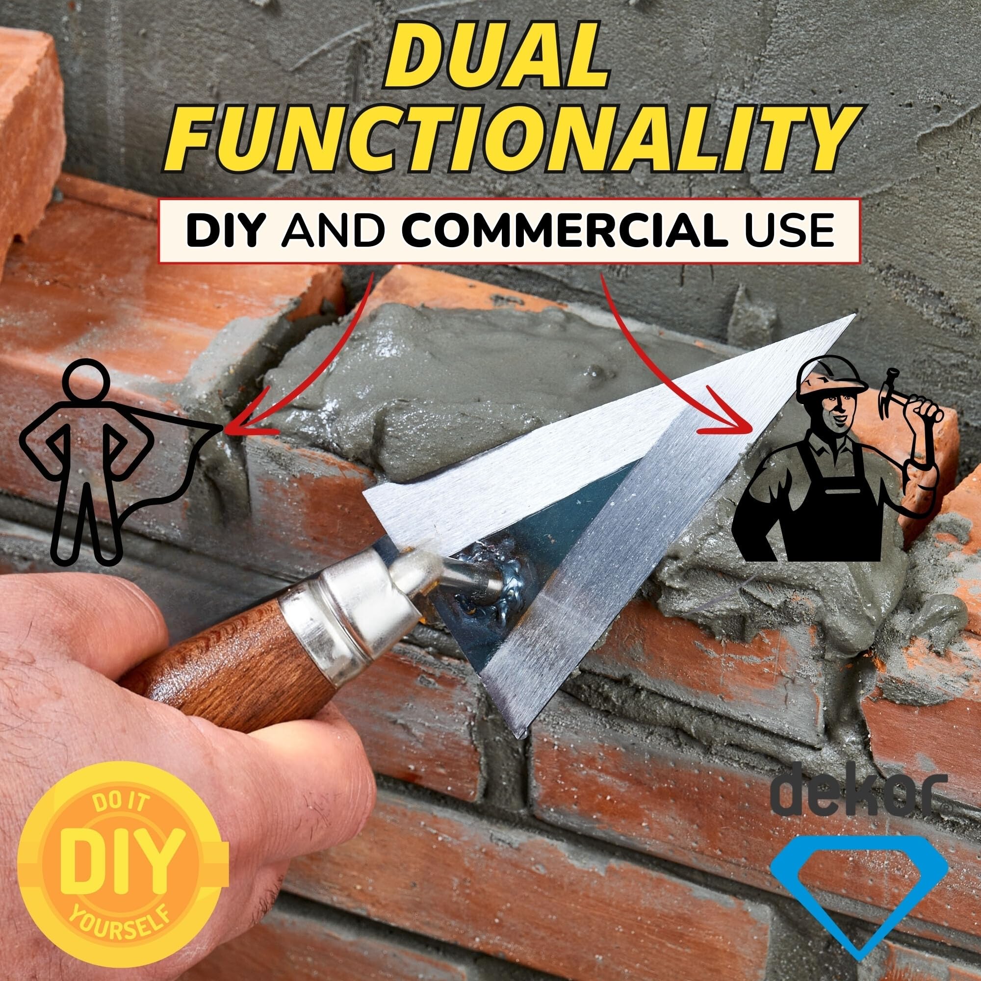 Snapklik.com : Pointing Trowel 5.5" - Spring Steel Ensures Rust-Free ...