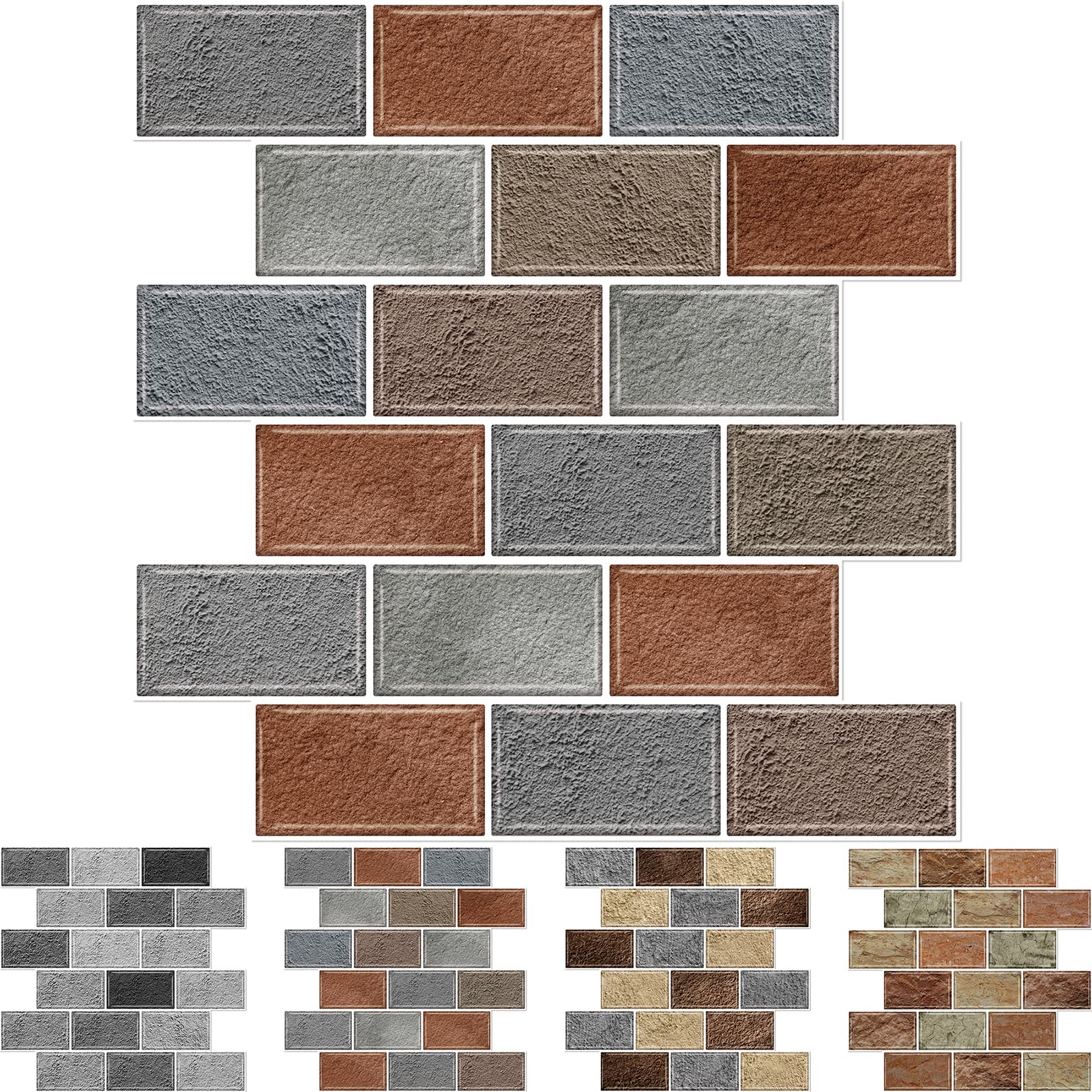 Vinyl Brick Tile Look