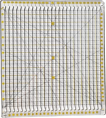 Amazon.com : HONEYSEW Quilting Template Ruler Slotted Rulers Sewing ...