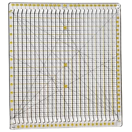 Amazon.com: HONEYSEW Quilting Template Ruler Slotted Rulers Sewing ...