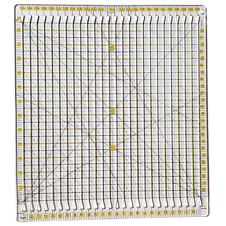 Amazon.com: HONEYSEW Quilting Template Ruler Slotted Rulers Sewing ...