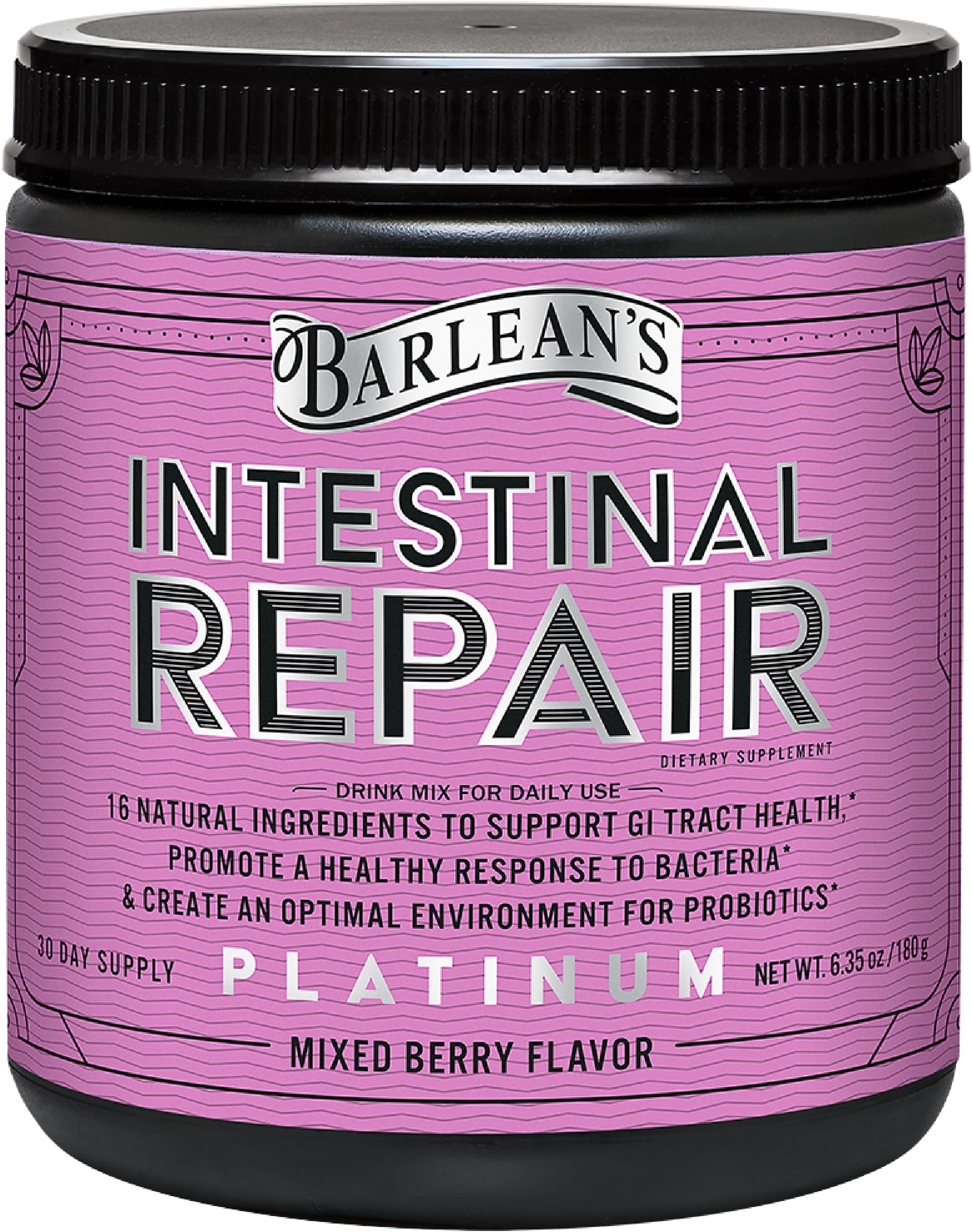 Amazon.com: Barlean’s Intestinal Repair Gut Health Powder with 16 ...