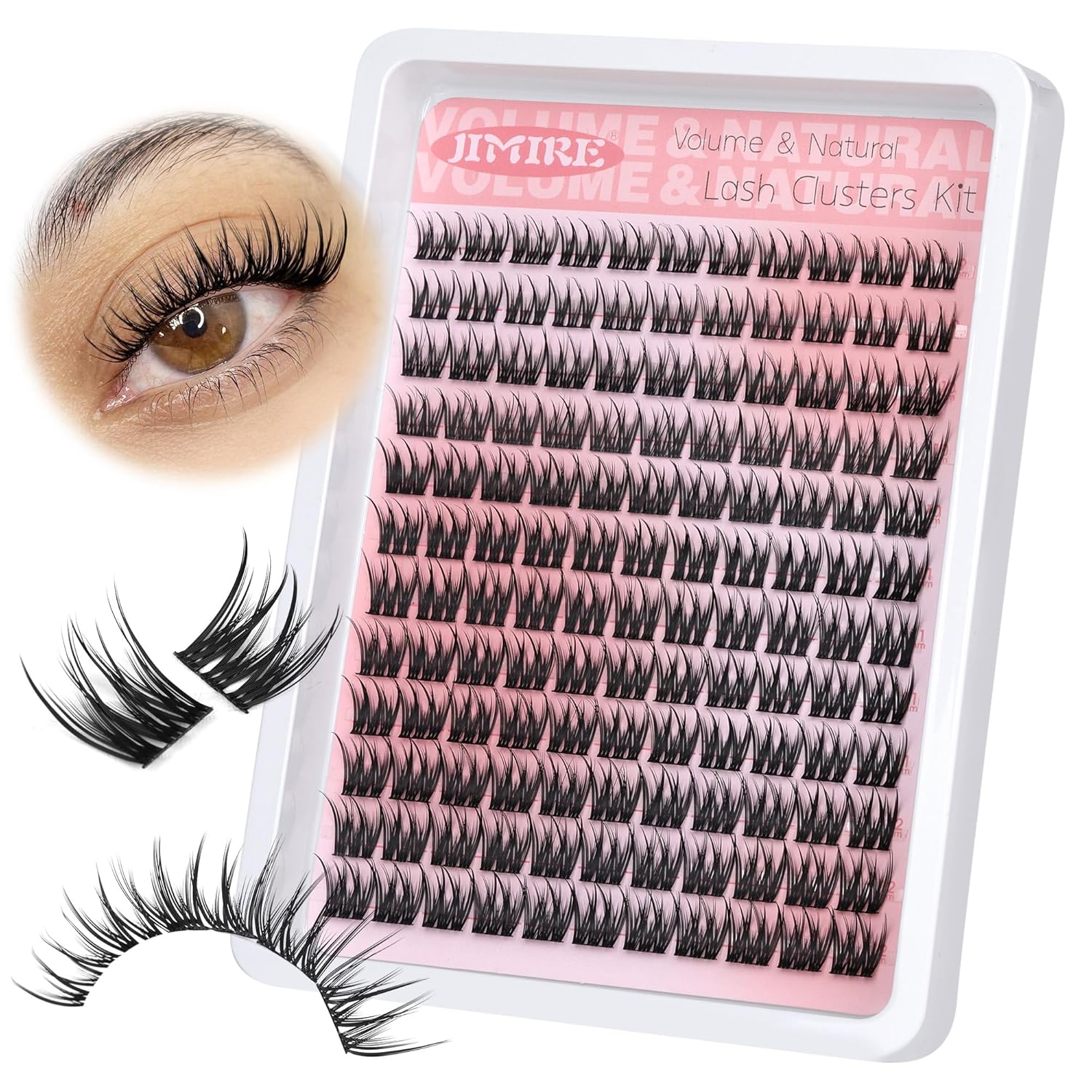 Amazon.com: Natural Lash Clusters Wispy Cluster Eyelash Extensions 9 ...