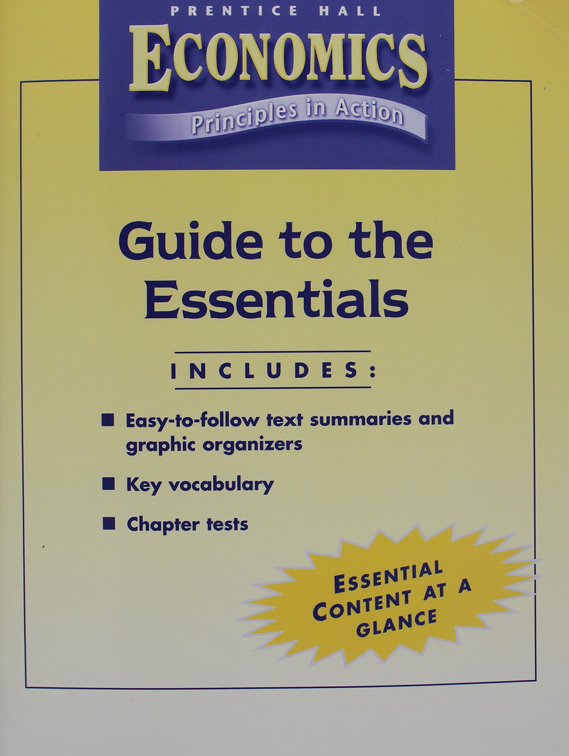 Amazon.com: Economics: Principles In Action (Guide To The Essentials ...