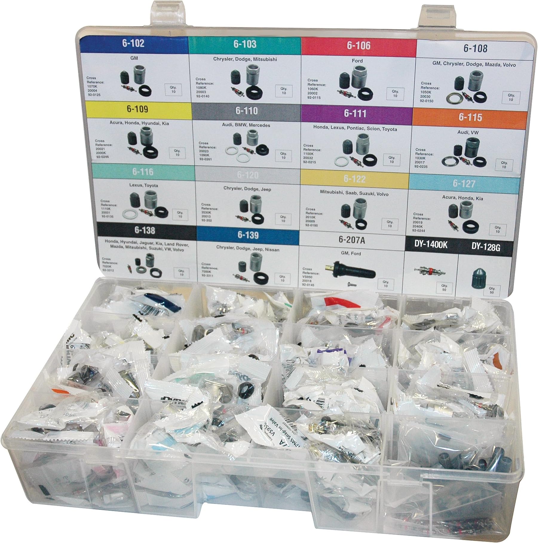 Amazon.com: Dynamic DY-TPMS-16 TPMS Service Kit Repair Assortment, 1 ...