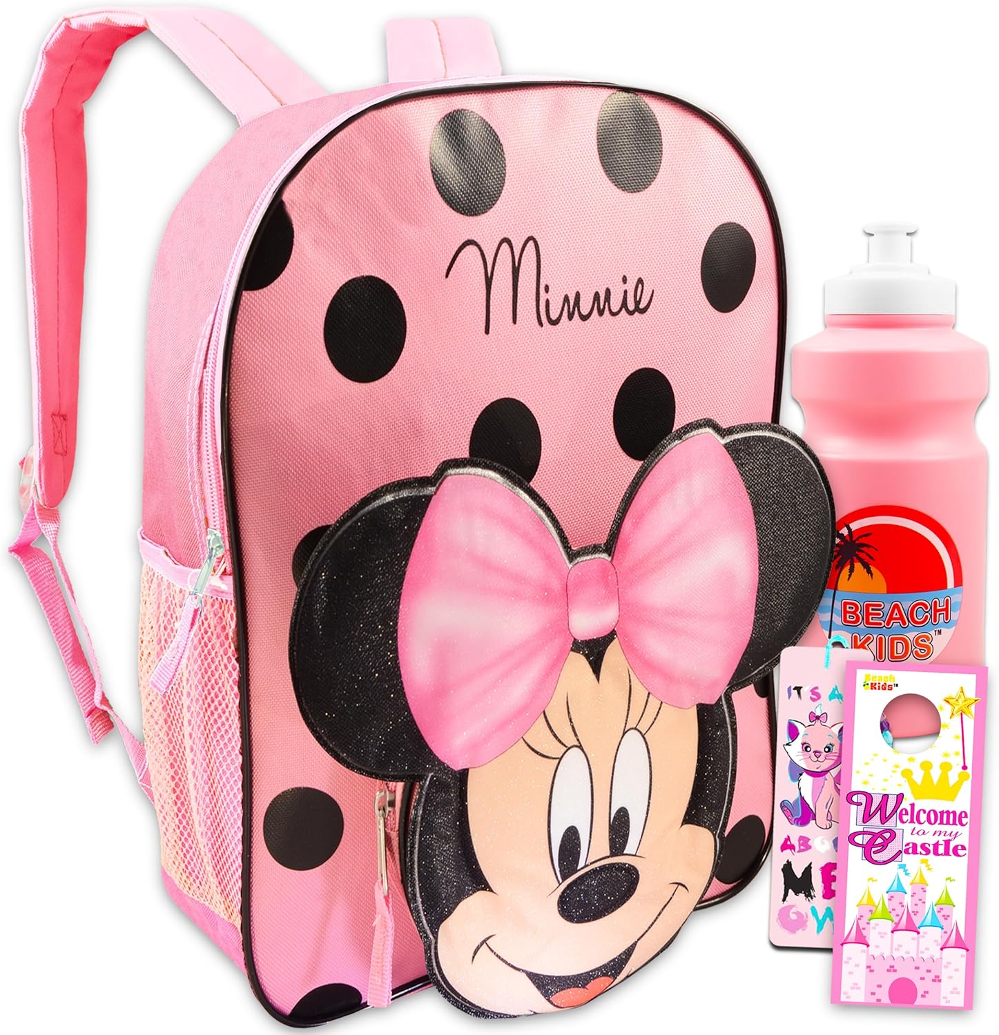Disney Minnie Mouse Backpack for Toddlers ~ 12" Minnie Mouse School Bag ...