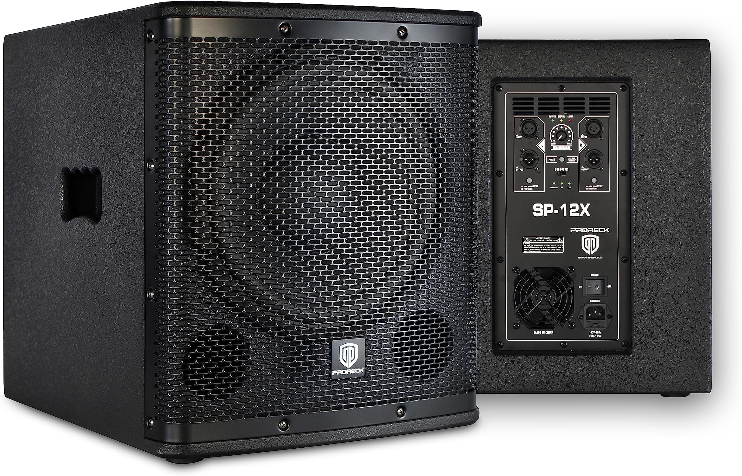 Amazon.com: PRORECK SP-12X Active Powered PA DJ Subwoofer Cabinet 12 ...