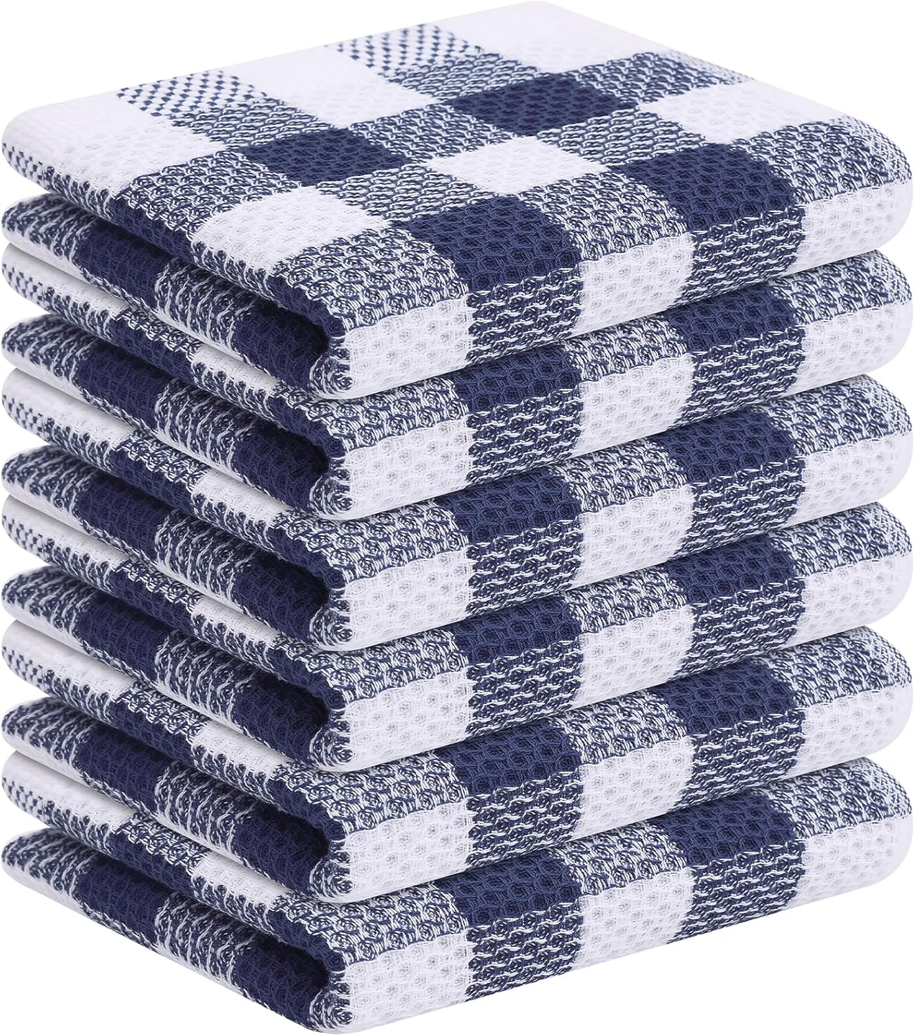 Amazon.com: homing Kitchen Towels, 100% Cotton Waffle Weave Dish Towels ...