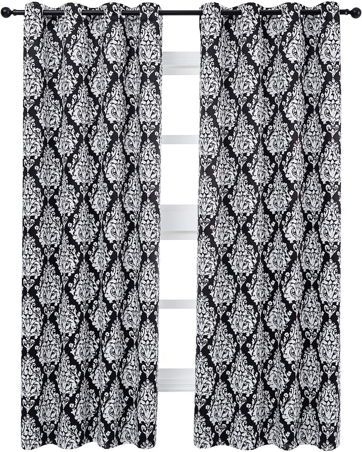 Amazon.com: Anjee Blackout Vintage Bedroom Curtains 96 inch Length ...