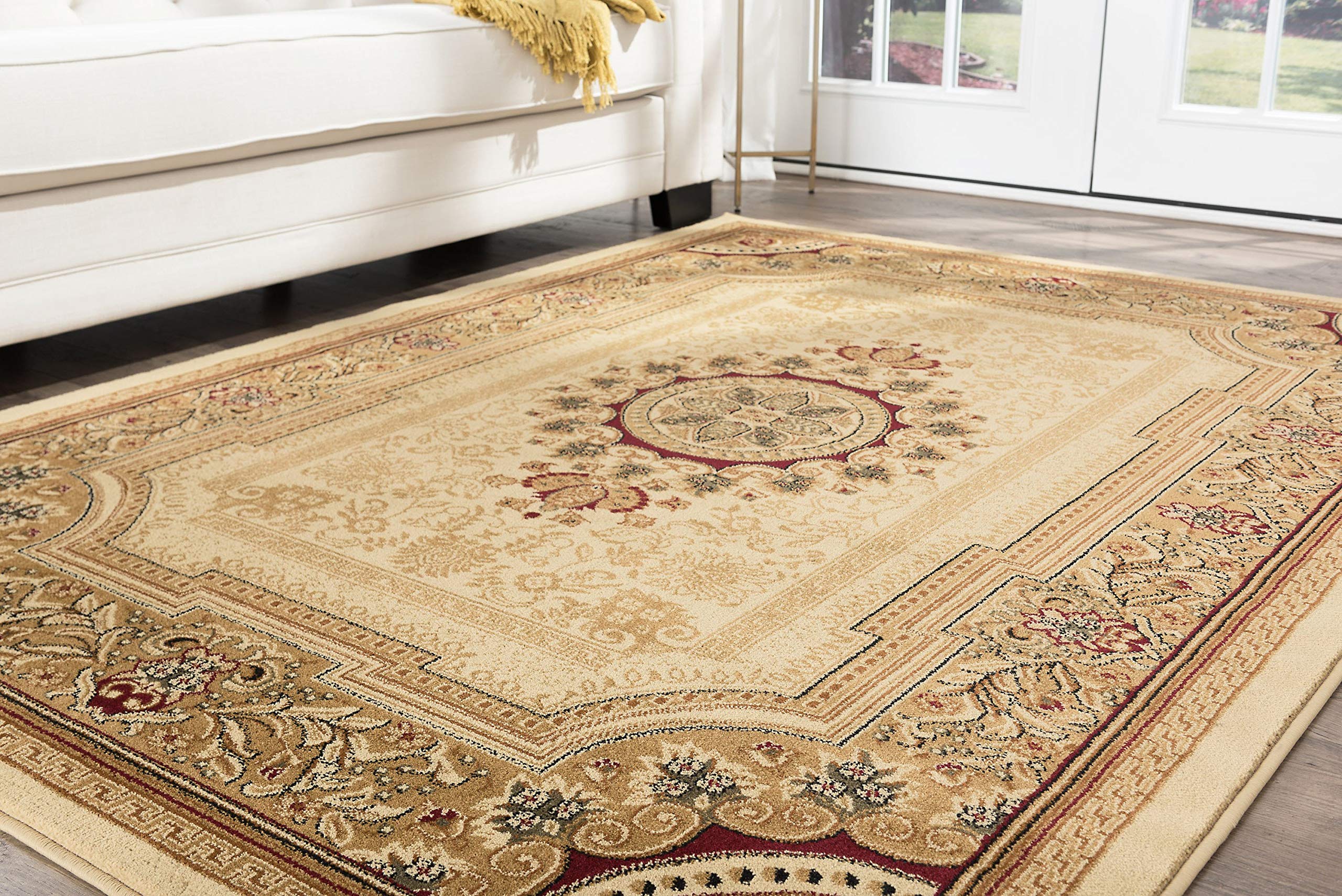 Amazon.com: Jayden Ivory 5x7 Area Rug 5x7 - Indoor Area Rugs for Living ...