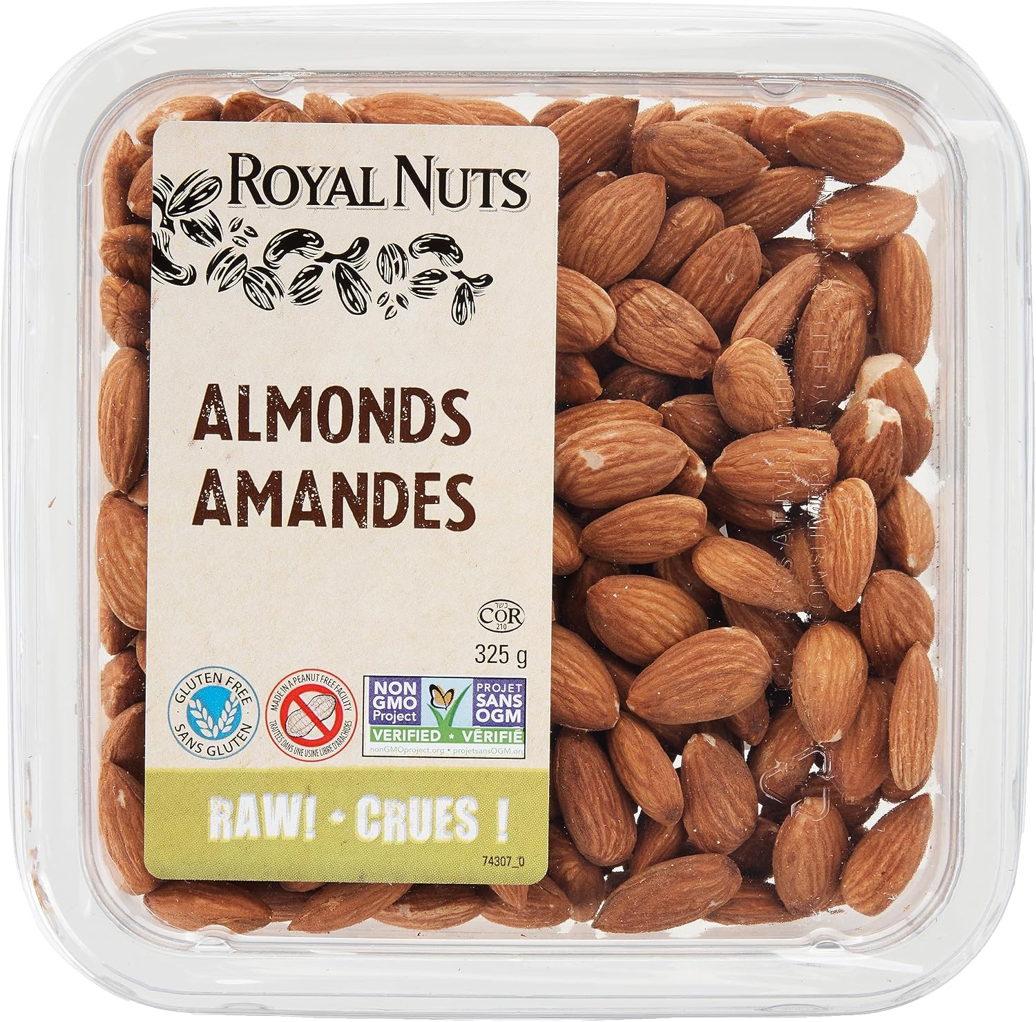 ROYAL NUTS Almonds Raw, 325 Grams : Amazon.ca: Grocery & Gourmet Food
