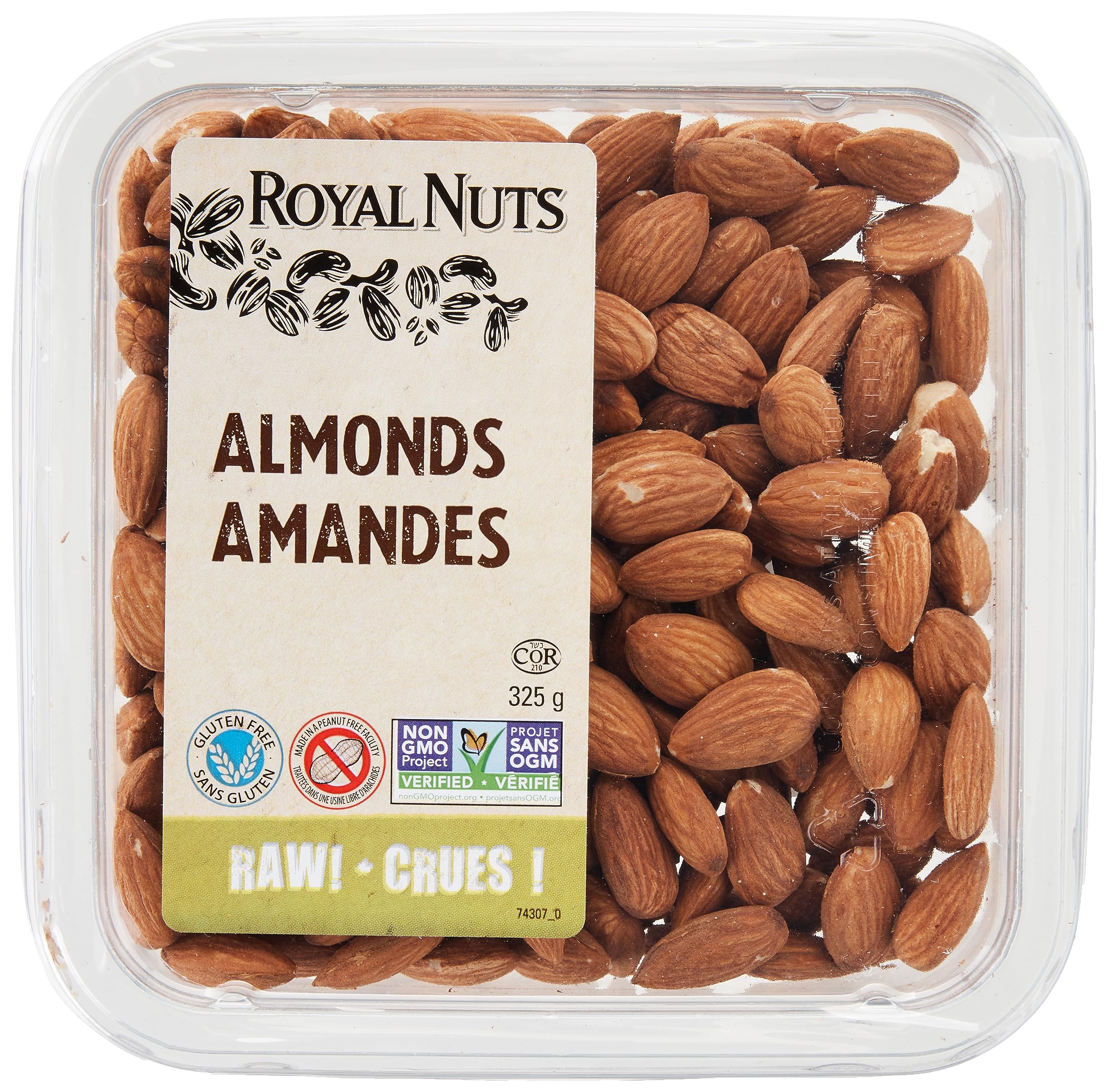 ROYAL NUTS Almonds Raw, 325 Grams : Amazon.ca: Grocery & Gourmet Food
