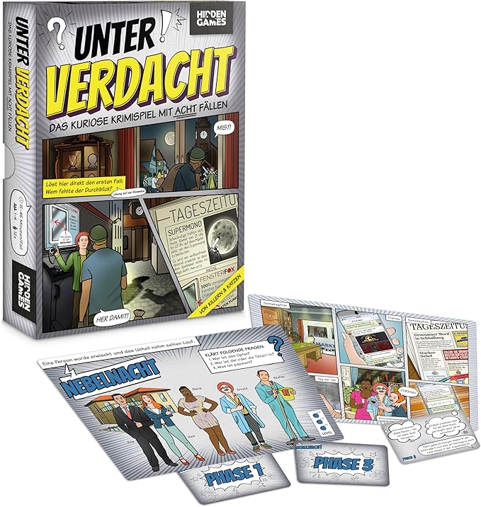 Hidden Games - UNTER VERDACHT: Von Killern und Katzen - Deutsch - spannendes Detektivspiel ...