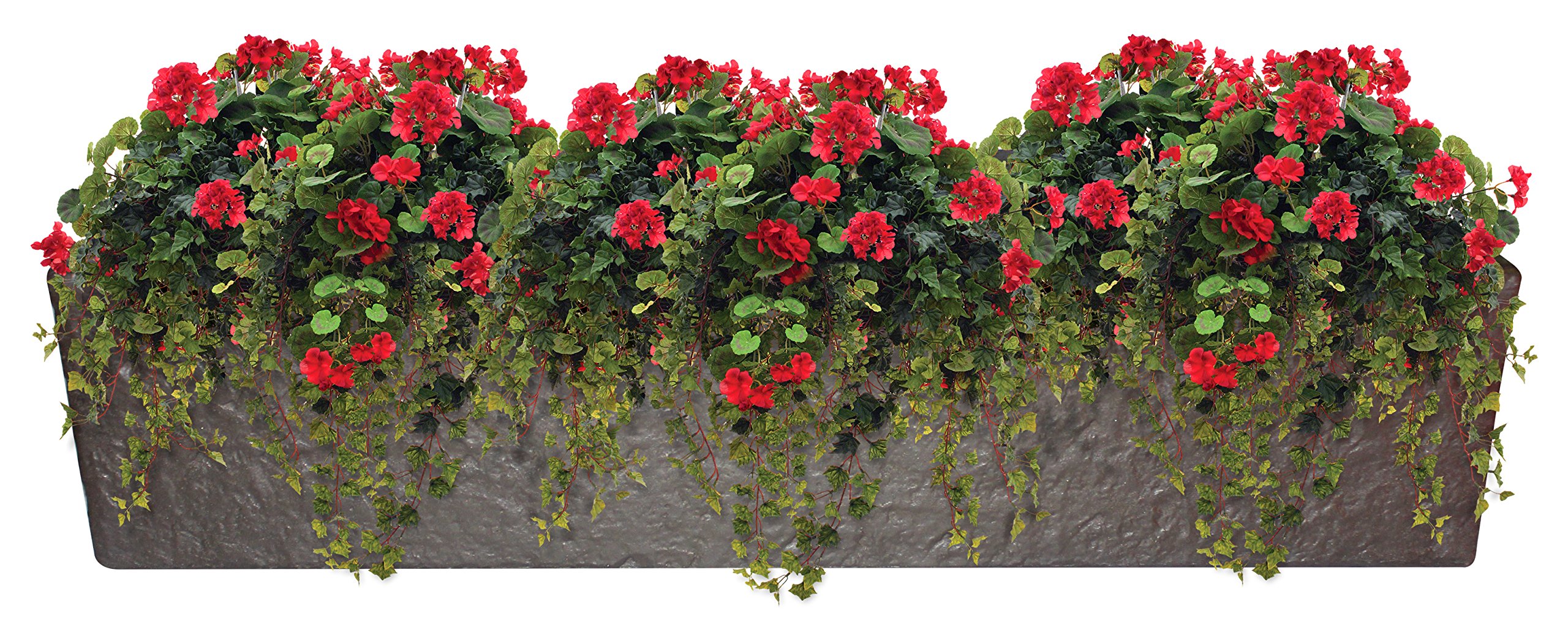 Amazon.com : 38" Rustic Trough Planter - Bronze : Patio, Lawn & Garden